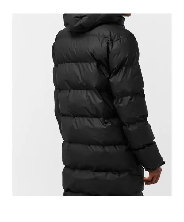 Rains Long Sleeved Cotton Padded Jacket With Hood
