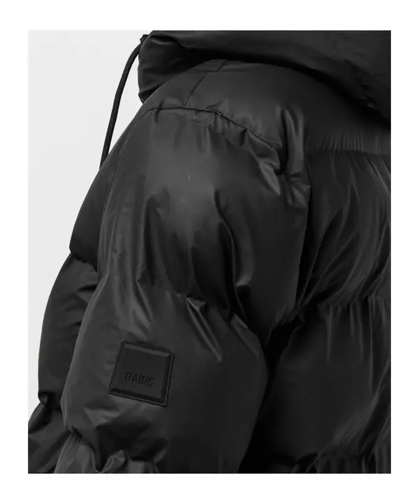 Rains Long Sleeved Cotton Padded Jacket With Hood