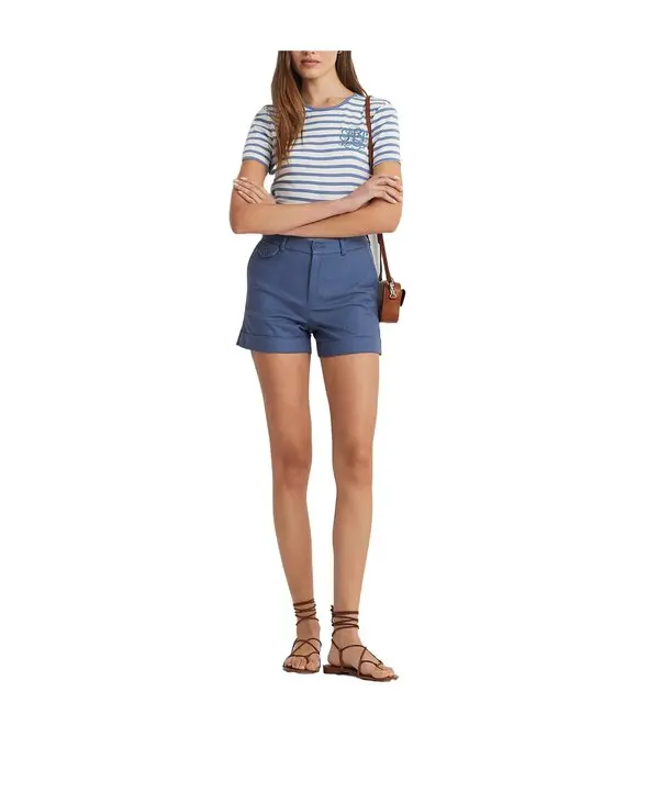 Ralph Lauren Stripe Round Neck Short Sleeve