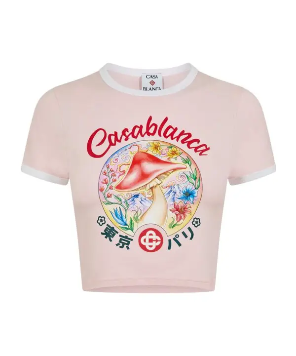 Casablanca Graphic Logo Crew Neck T-shirt