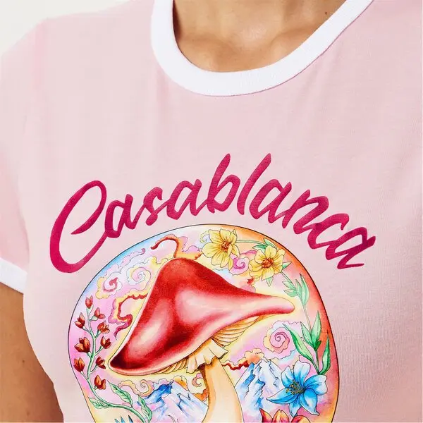 Casablanca Graphic Logo Crew Neck T-shirt