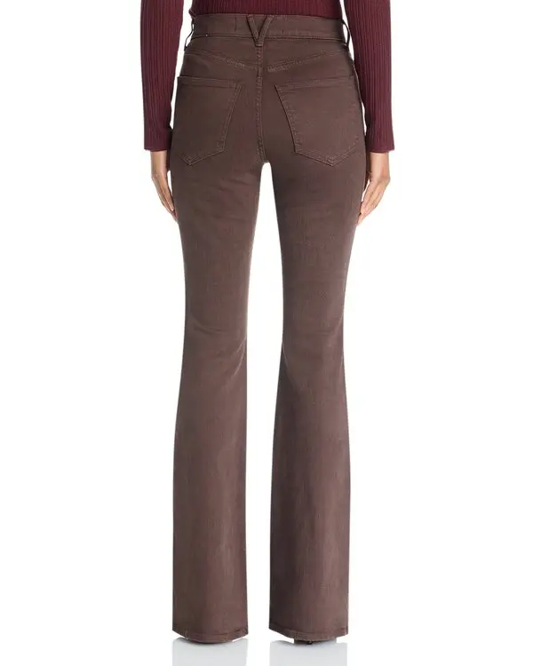 Veronica Beard Beverly Coated High Rise Bootcut Jeans