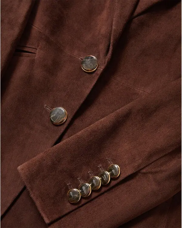 Veronica Beard Maci Suede Dickey Jacket
