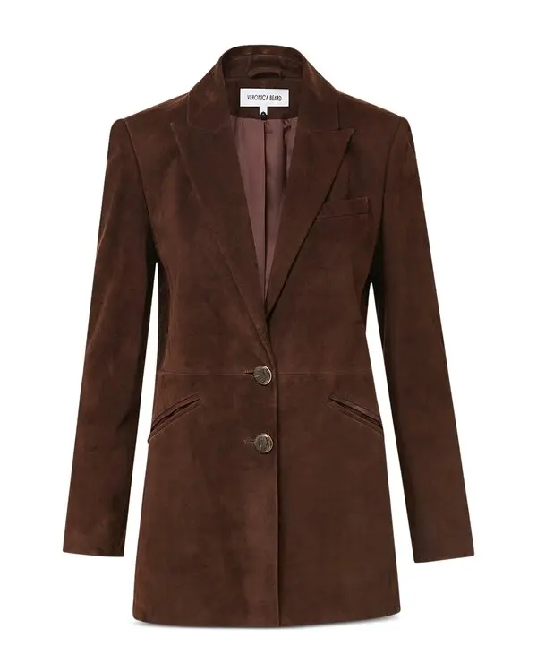 Veronica Beard Maci Suede Dickey Jacket