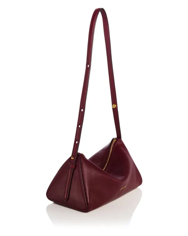 Veronica Beard Prism Convertible Leather Shoulder Bag - Burgundy
