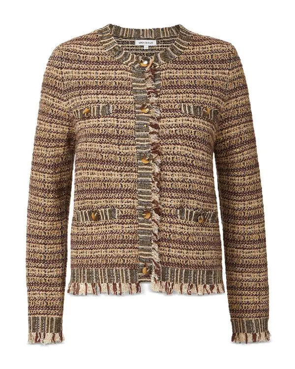 Veronica Beard Sariyah Button Front Knit Jacket
