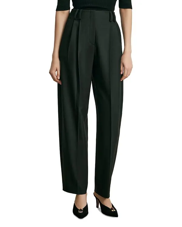 Veronica Beard Whitlock Pleated Pants - Black