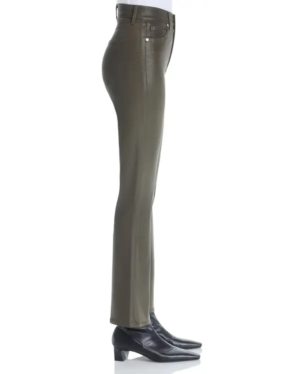 Veronica Beard Carson Coated High Rise Ankle Flare Jeans