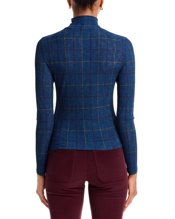 Veronica Beard Wyeth Stretch Jersey Turtleneck Top