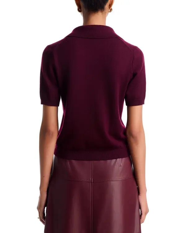 Tanya Taylor Camilla Wool Bead Embellished Top