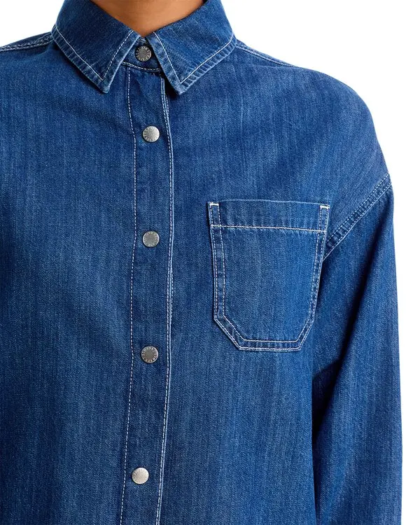 L'Agence Jorah Cotton Relaxed Long Sleeve Shirt