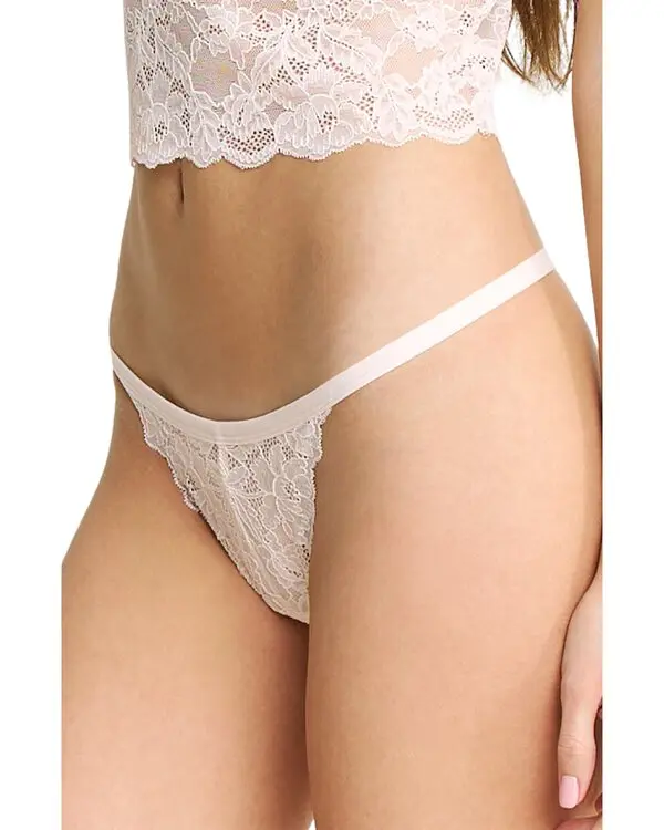 Honeydew Intimates Riot Lace Thong - Ballet Slipper