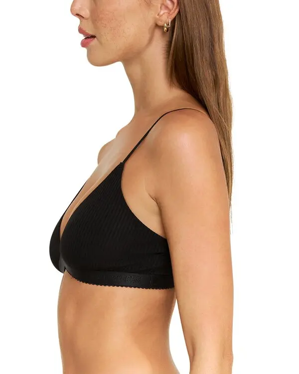 Honeydew Intimates Emma Ribbed Bralette - Black