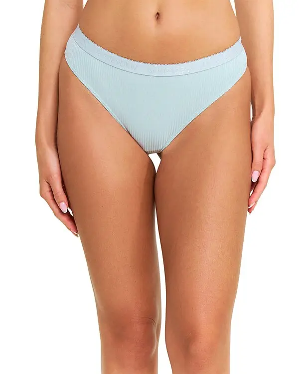 Honeydew Intimates Emma Logo Waistband Thong - Sea Moss