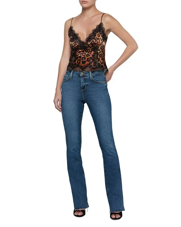 L'Agence Kimber Silk Lace Trim Cami