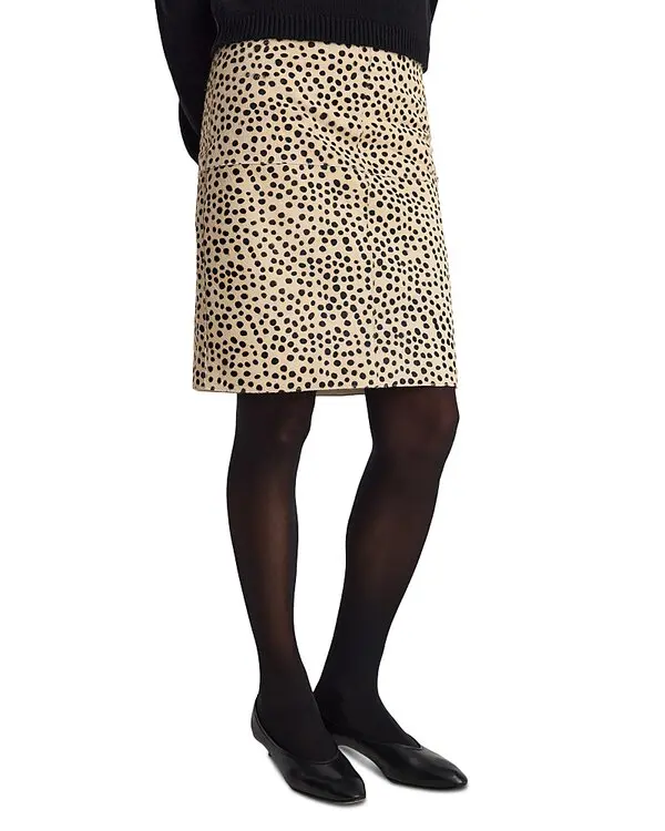 RÓHE Pony Hair Leather Skirt - Cheetah