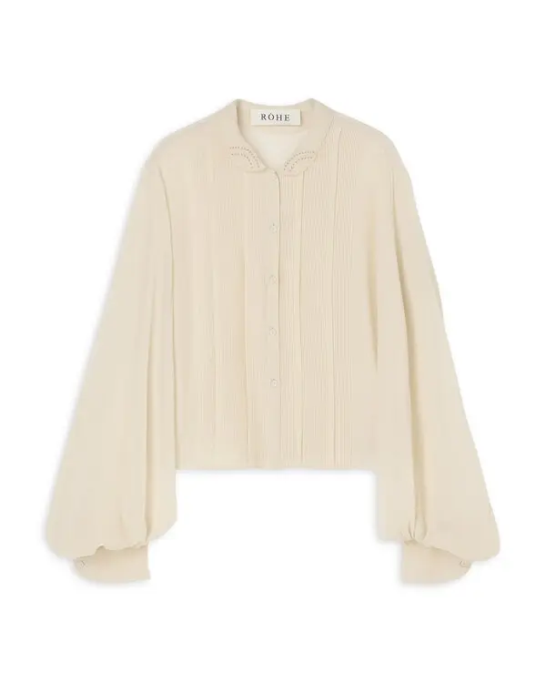 RÓHE Romantic Silk Long Sleeve Top
