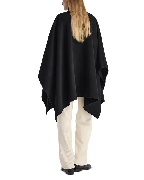 RÓHE Wool-blend Double Faced Pankou Closure Poncho