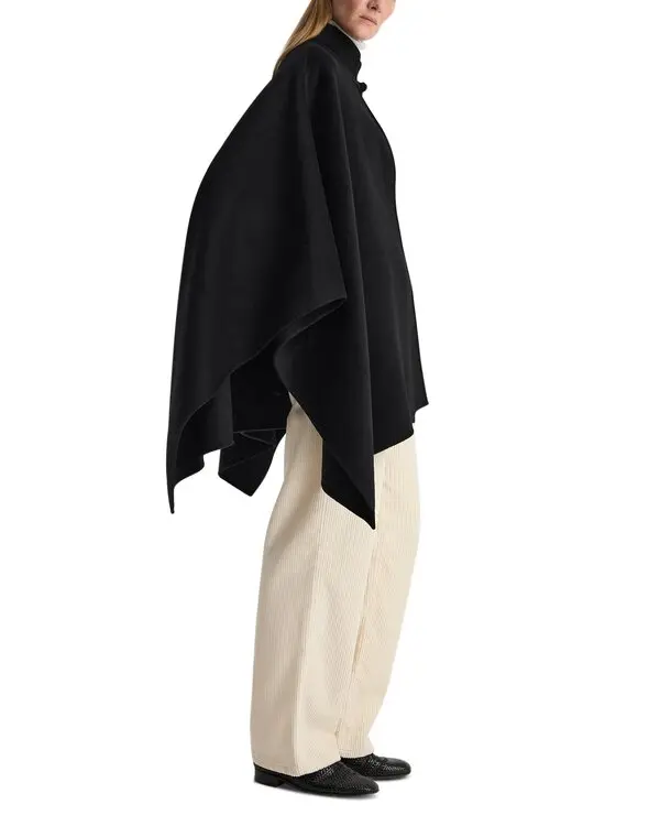 RÓHE Wool-blend Double Faced Pankou Closure Poncho