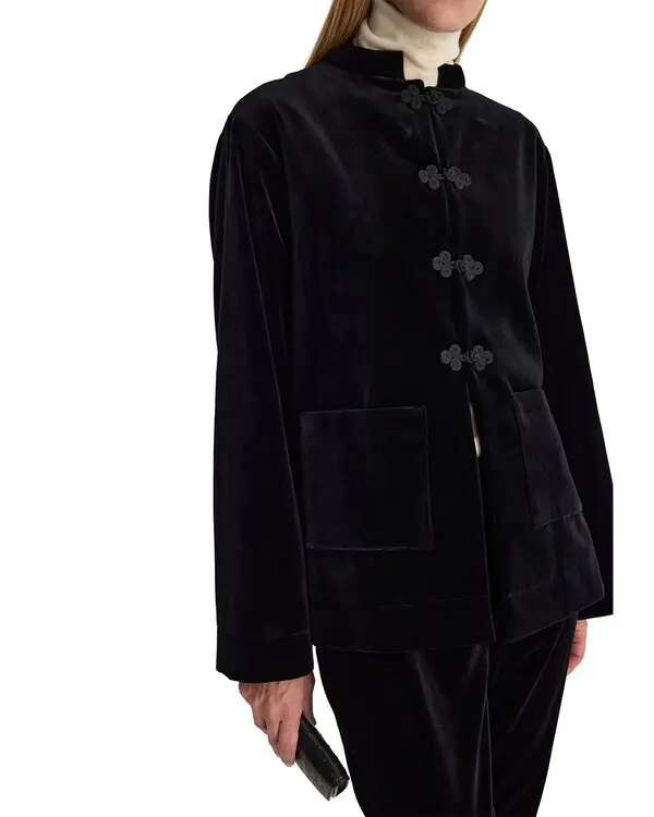 RÓHE Cotton Velvet Pankou Closure Jacket