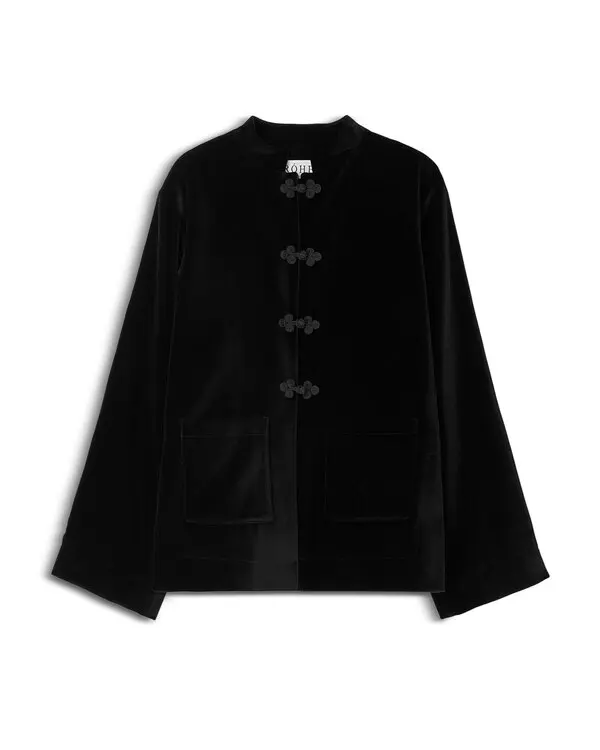 RÓHE Cotton Velvet Pankou Closure Jacket