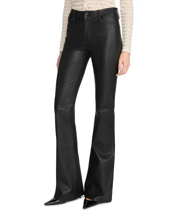 FRAME The Leather Flare Jeans