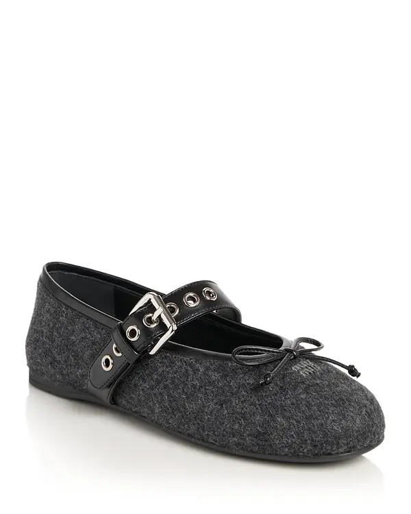 Miu Miu Mary Jane Ballerina Flats