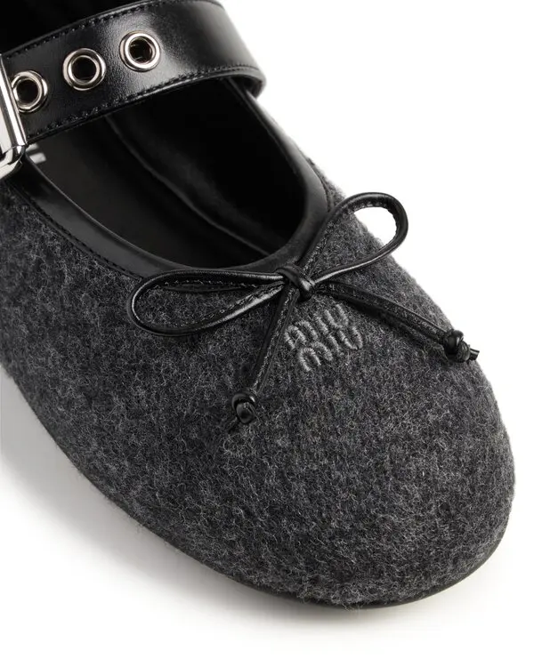 Miu Miu Mary Jane Ballerina Flats