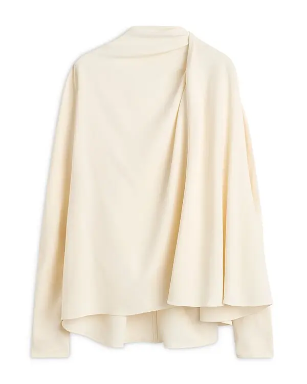TOTEME Draped Cady Top - Ecru