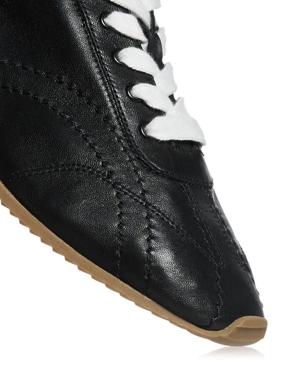 TOTEME Flex Leather Sneakers - Black