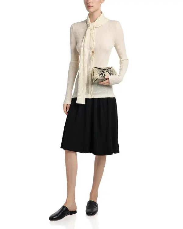 TOTEME Ribbed Sculptural Jersey Scarf Top