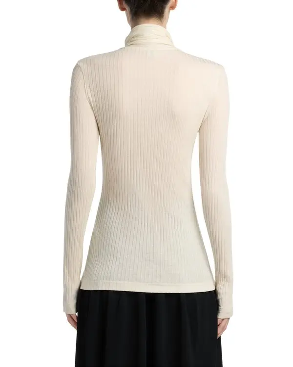 TOTEME Ribbed Sculptural Jersey Scarf Top