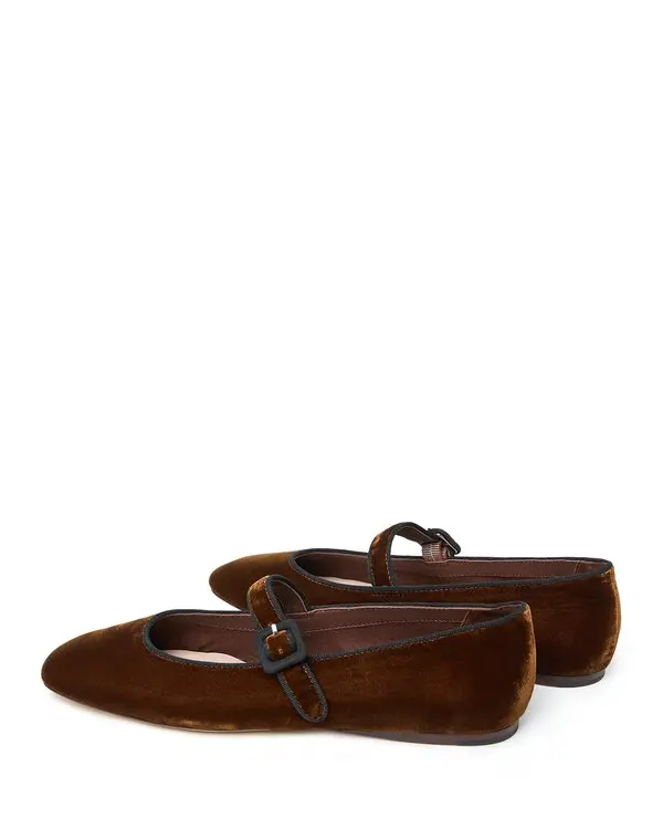 LOEFFLER RANDALL Italian Velvet Mary Jane Flats
