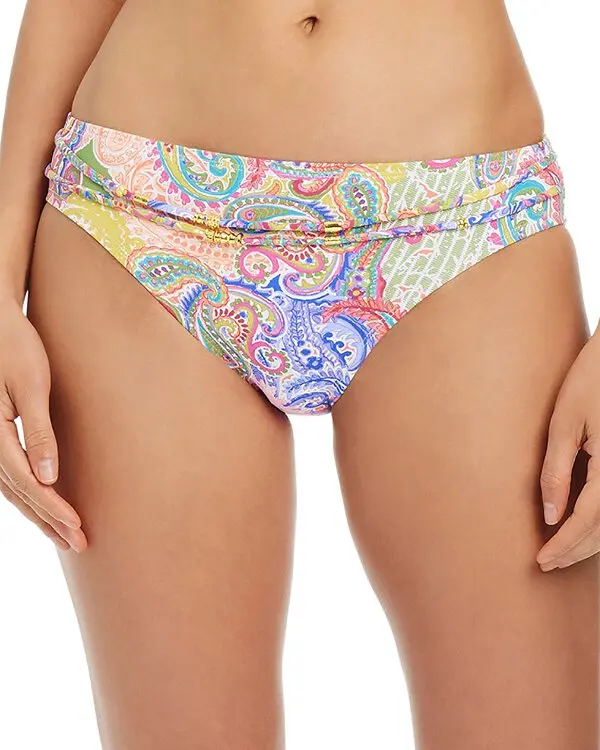 BLEU BY ROD BEATTIE Belted Hipster Bikini Bottom - Multi