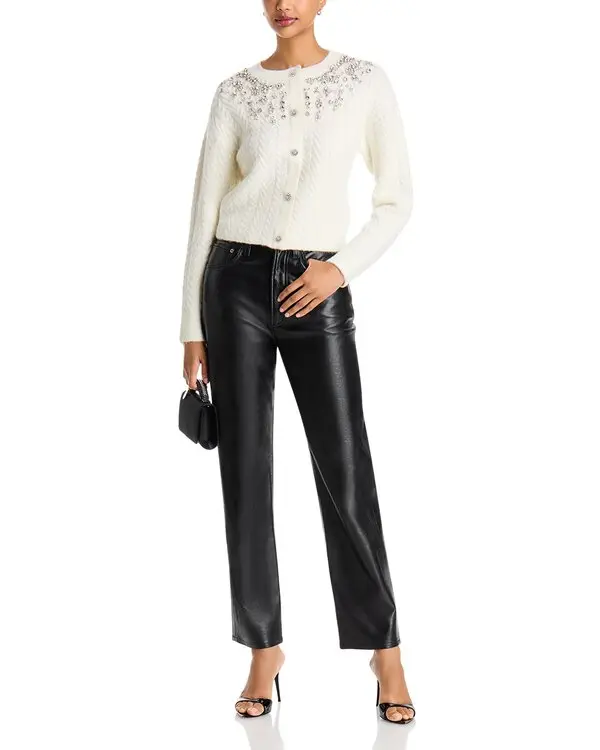 Generation Love Glenda Crystal Embellished Cable Knit Cardigan