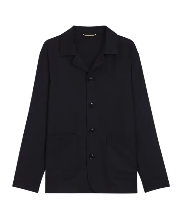 Hugo Boss Loose Wool Shirt Jacket