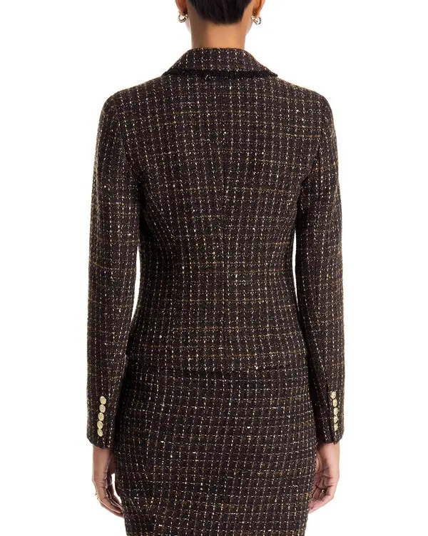 Generation Love Aytul Tweed Double Breasted Blazer