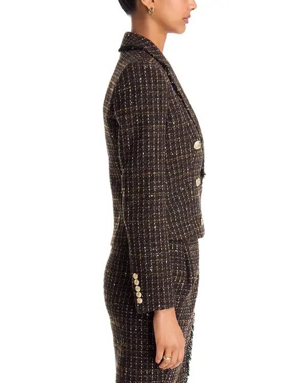 Generation Love Aytul Tweed Double Breasted Blazer