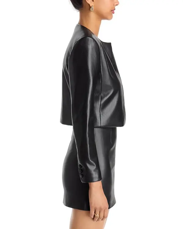 Generation Love Lindy Cropped Faux Leather Jacket