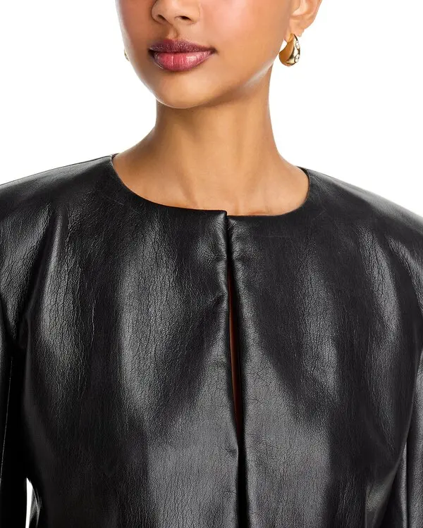 Generation Love Lindy Cropped Faux Leather Jacket
