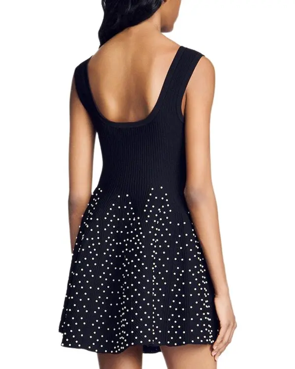 Sandro Sunniva Embellished Mini Dress