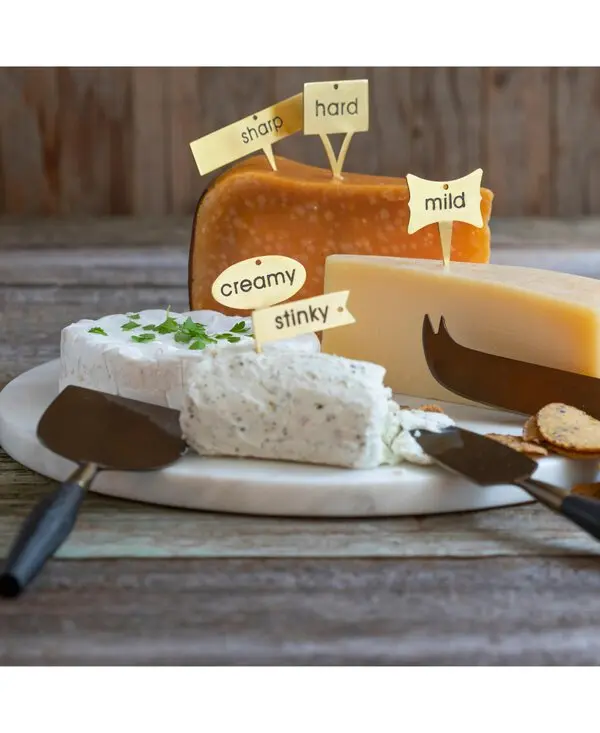 BE HOME Luxe Cheese Markers, Set Of 5