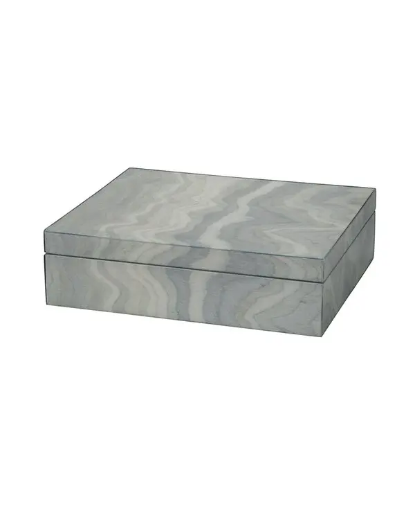 JAMIE YOUNG CO. Elevation Wood Decorative Box - Blue