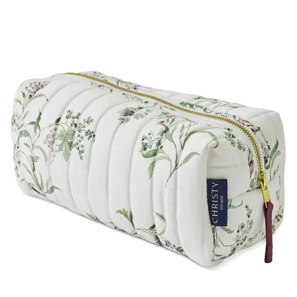 CHRISTY Leaves Quilted Makeup Bag