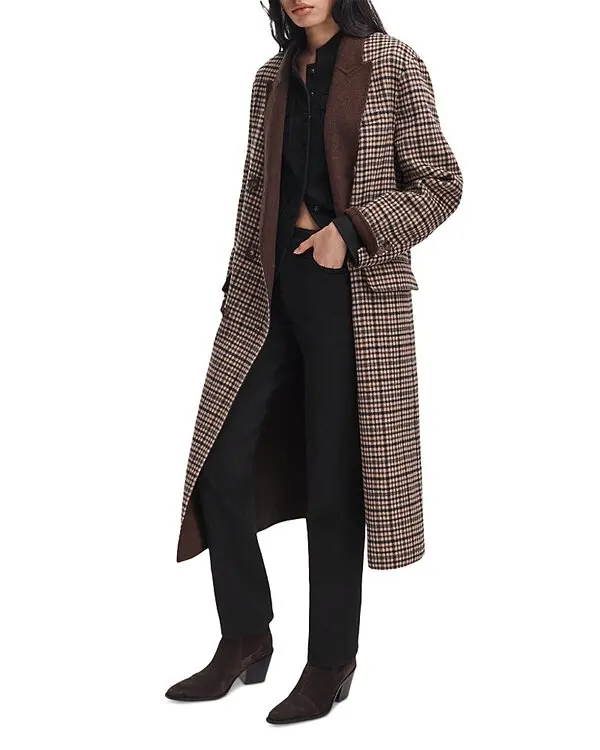 Rag & Bone Vasso Wool Plaid Coat