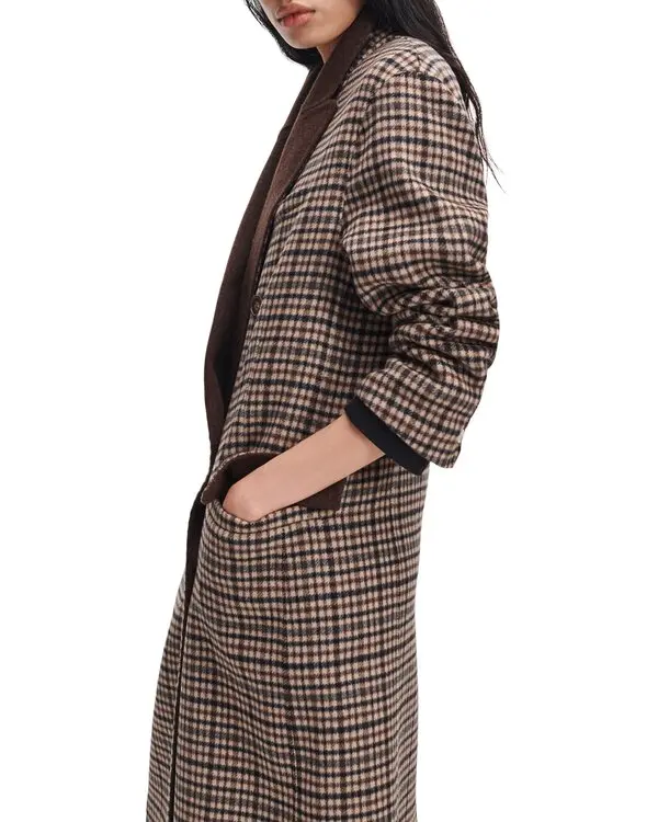 Rag & Bone Vasso Wool Plaid Coat