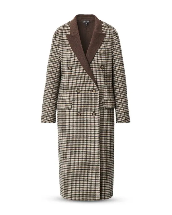 Rag & Bone Vasso Wool Plaid Coat