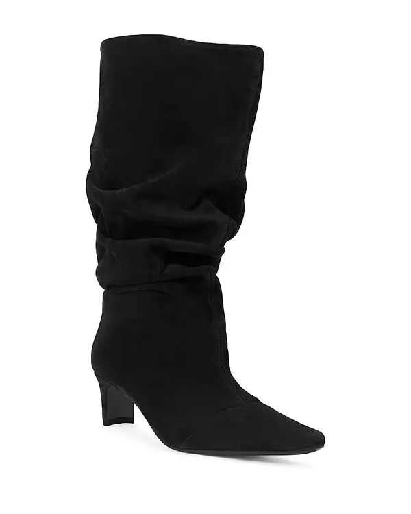 Staud Wally Suede Slouch Boots - Black