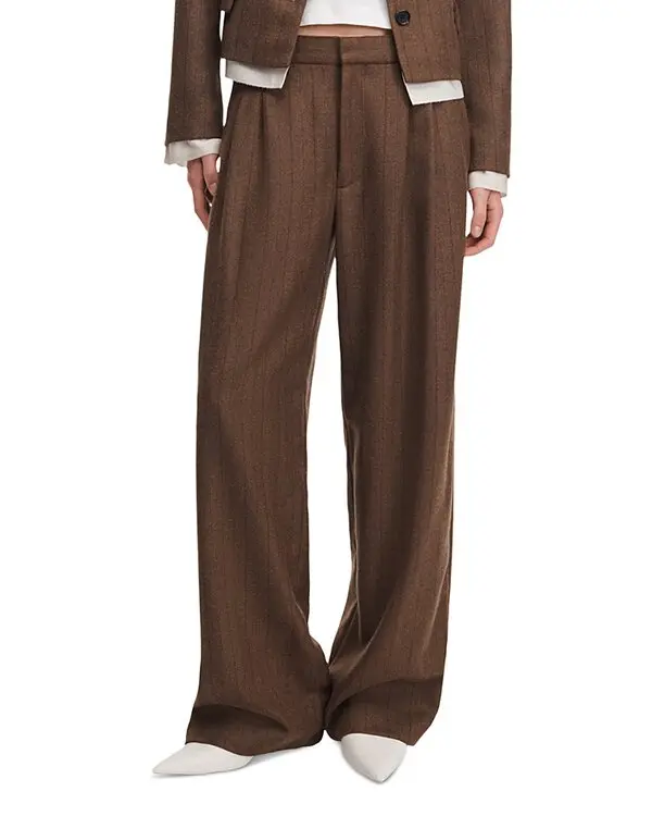 Rag & Bone Lawrence Wool Blend Tailored Pants - Mustard