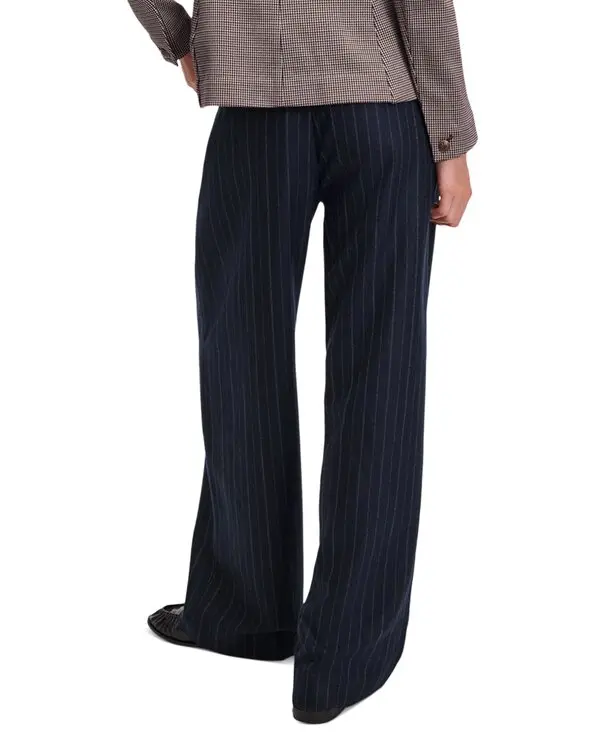 Rag & Bone Lawrence Wool Blend Tailored Pants - Navy